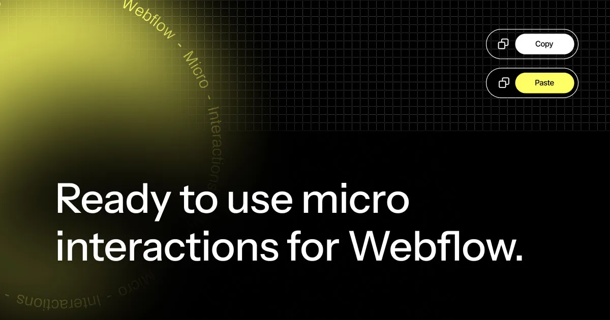 Micro-Interactions library made for Webflow